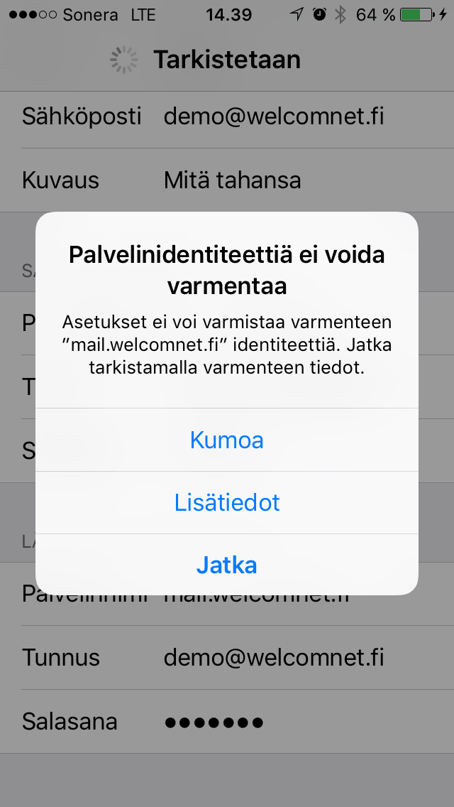 POP/IMAP sähköpostitilin asentaminen iPhoneen / iPadiin – Welcom Net ... POP/IMAP sähköpostitilin asentaminen iPhoneen / iPadiin – Welcom Net ...